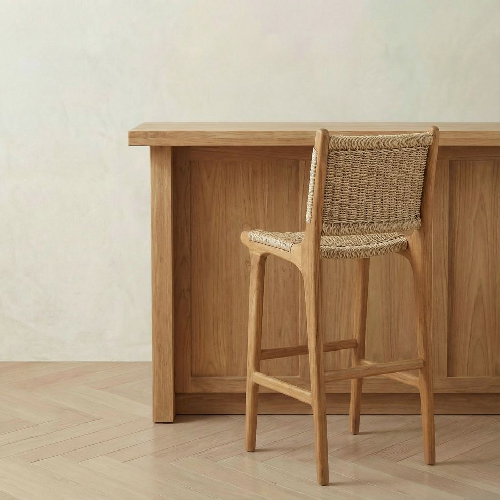 Zara Rattan Bar Stool – The Bali Concept