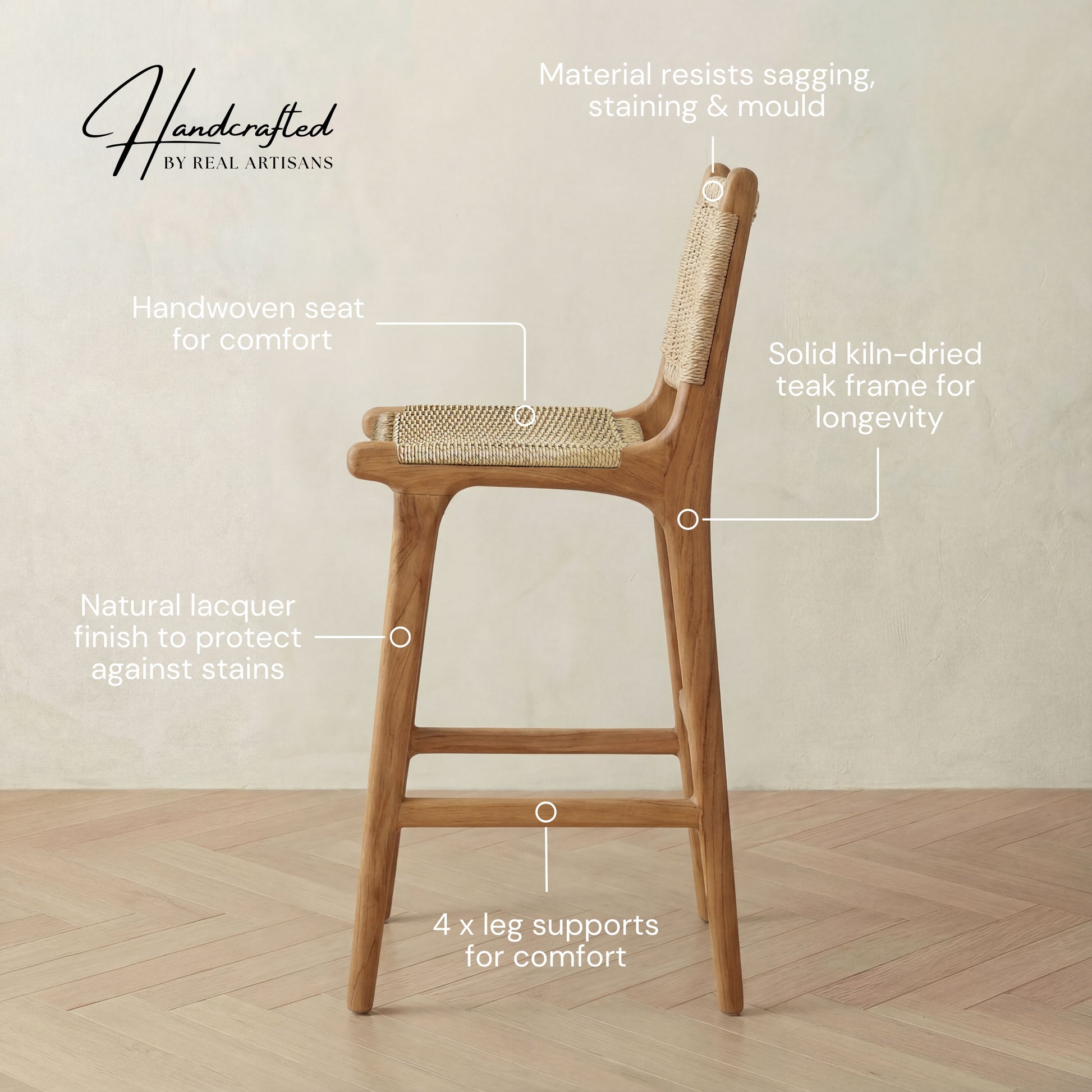 Zara Rattan Bar Stool – The Bali Concept