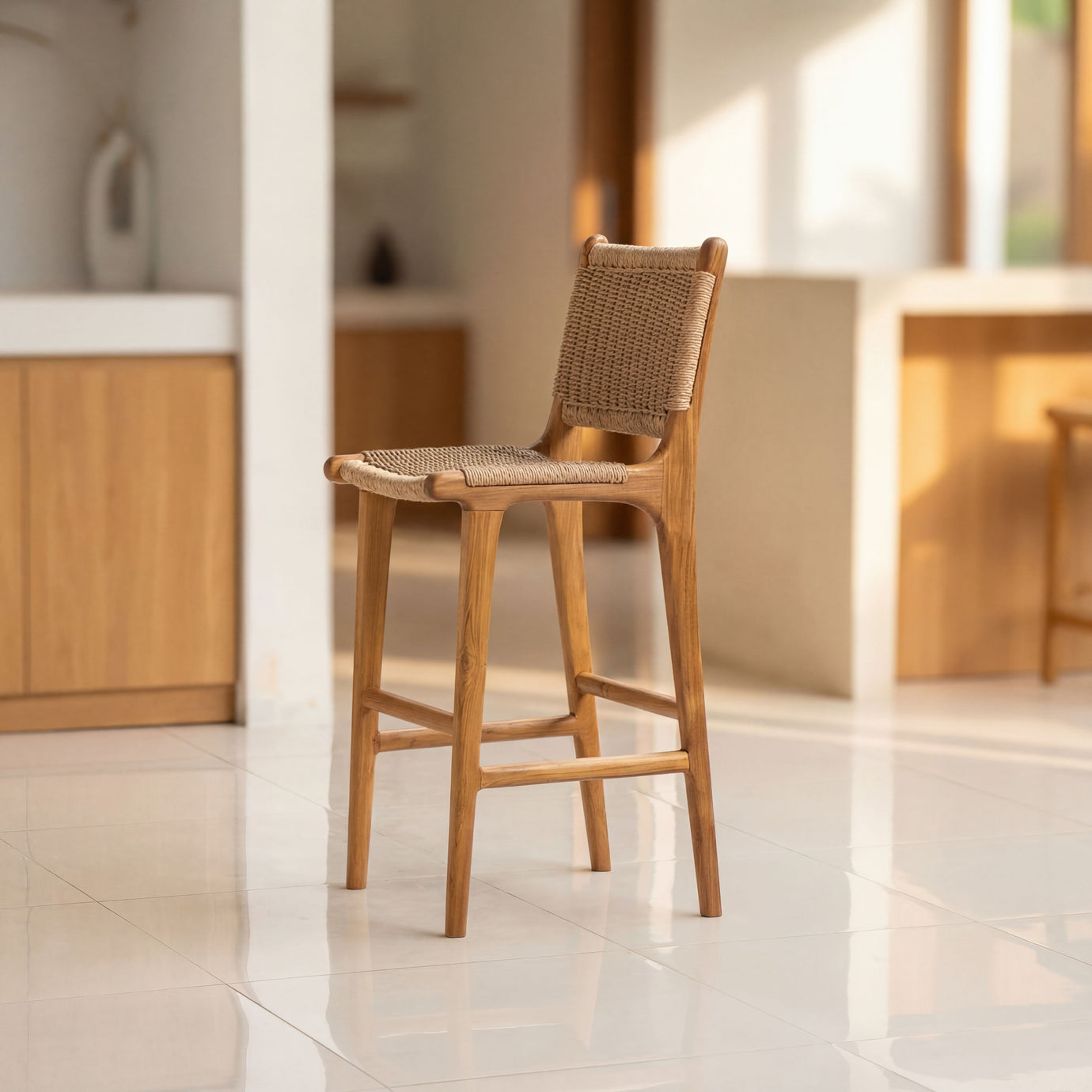 Zara Rattan Bar Stool – The Bali Concept